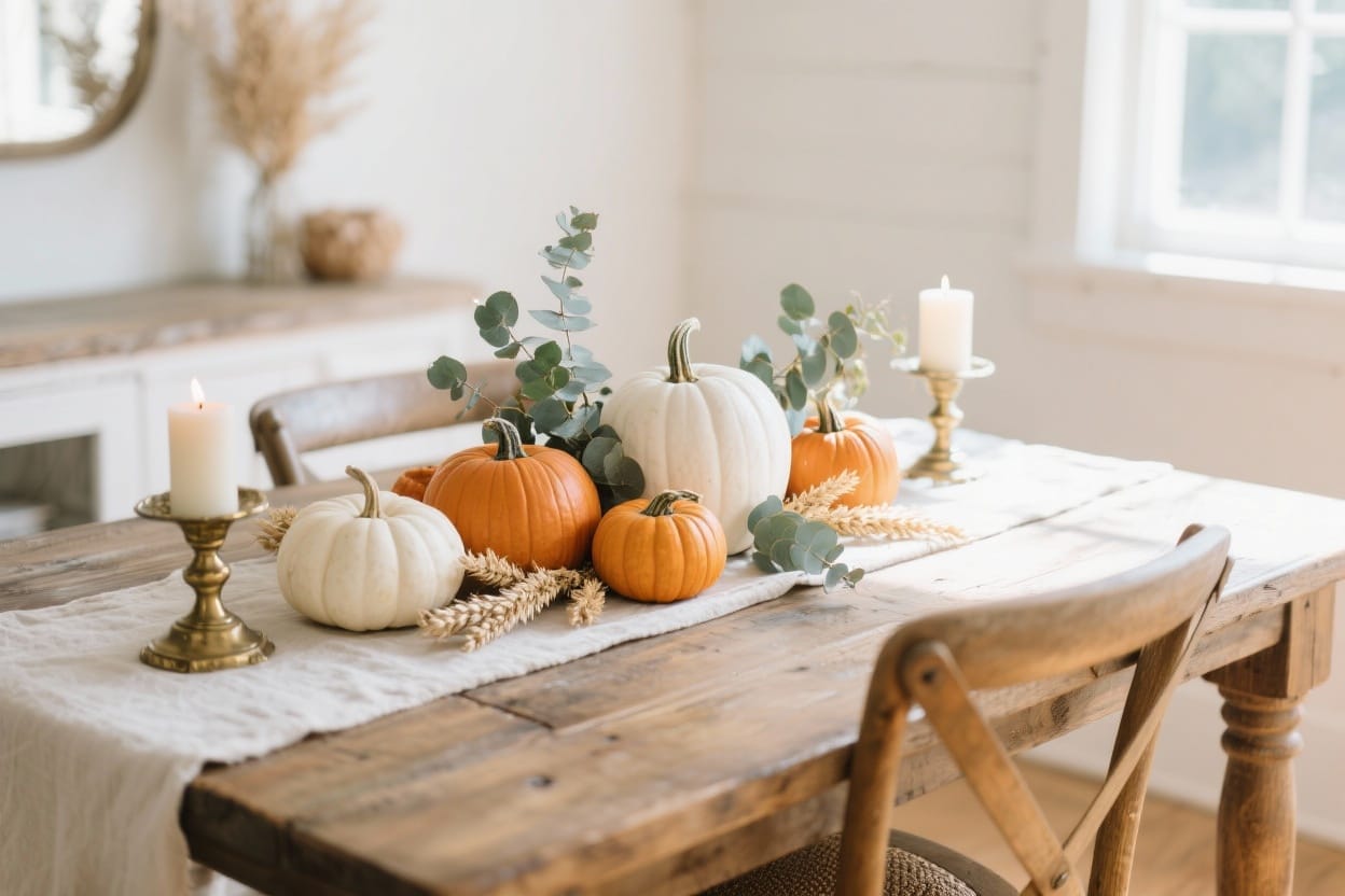 10 Fall Pumpkin Table Centerpiece Ideas for Every Style ...