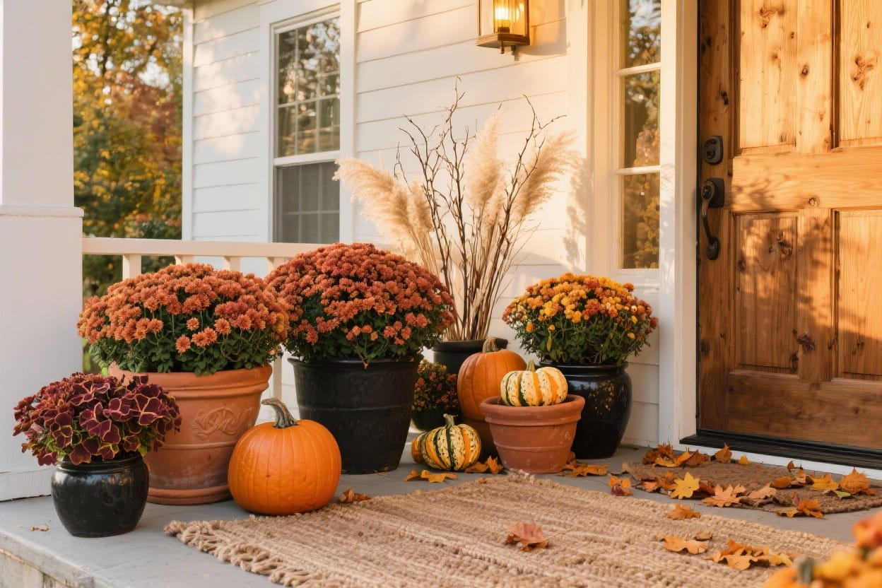11 Fall Outdoor Planter Ideas for a Warm, Welcoming Porch ...