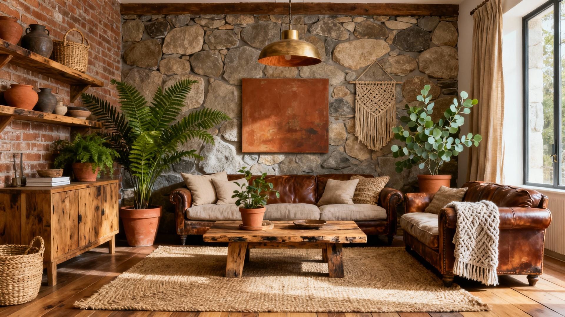 19 Earthy Living Room Decor Ideas for a Cozy Vibe