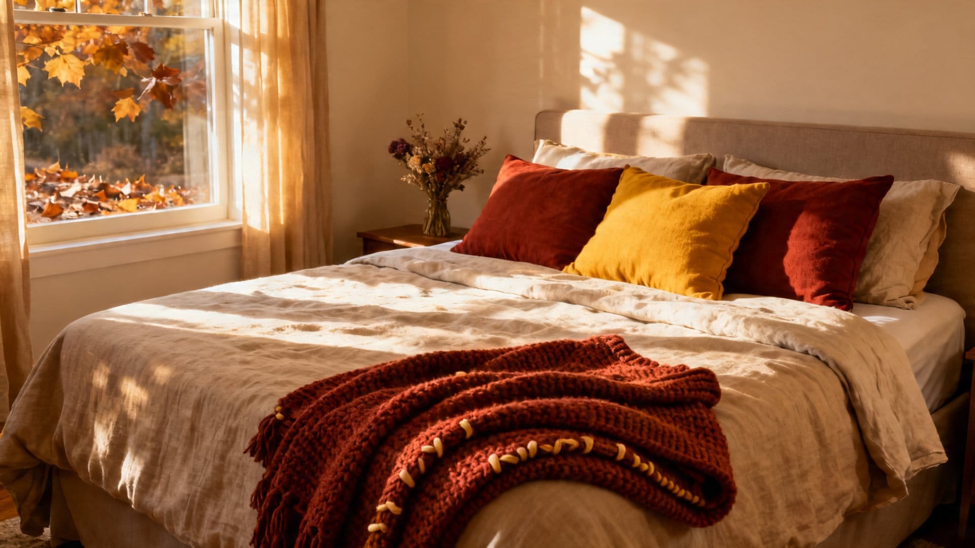 Queen Bed Decorative Pillow Arrangement Ideas